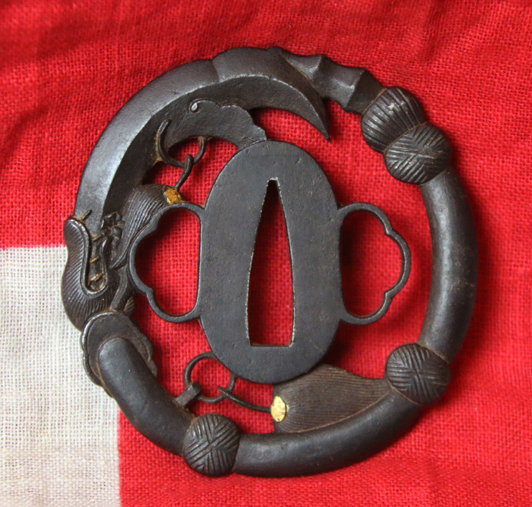 The Lanes Armoury | A Most Rare Japanese Edo Tsuba in the Form of ...
