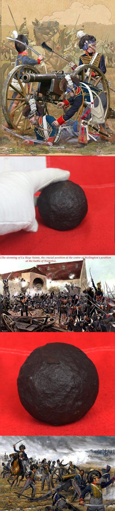 The Lanes Armoury | A French Four Pounder Cannon Ball Fired at Waterloo ...