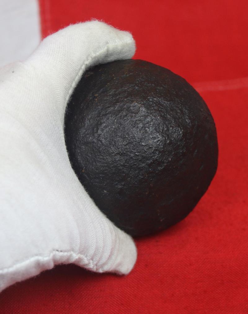 The Lanes Armoury | A French or British Six Pounder Cannon Ball ...