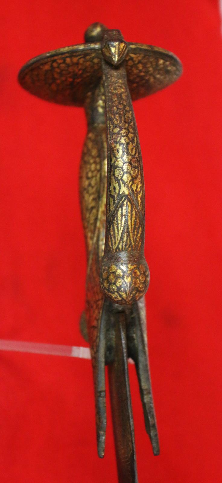 The Lanes Armoury | An I8-19th Century Damascus Gold Inlaid Hilted ...